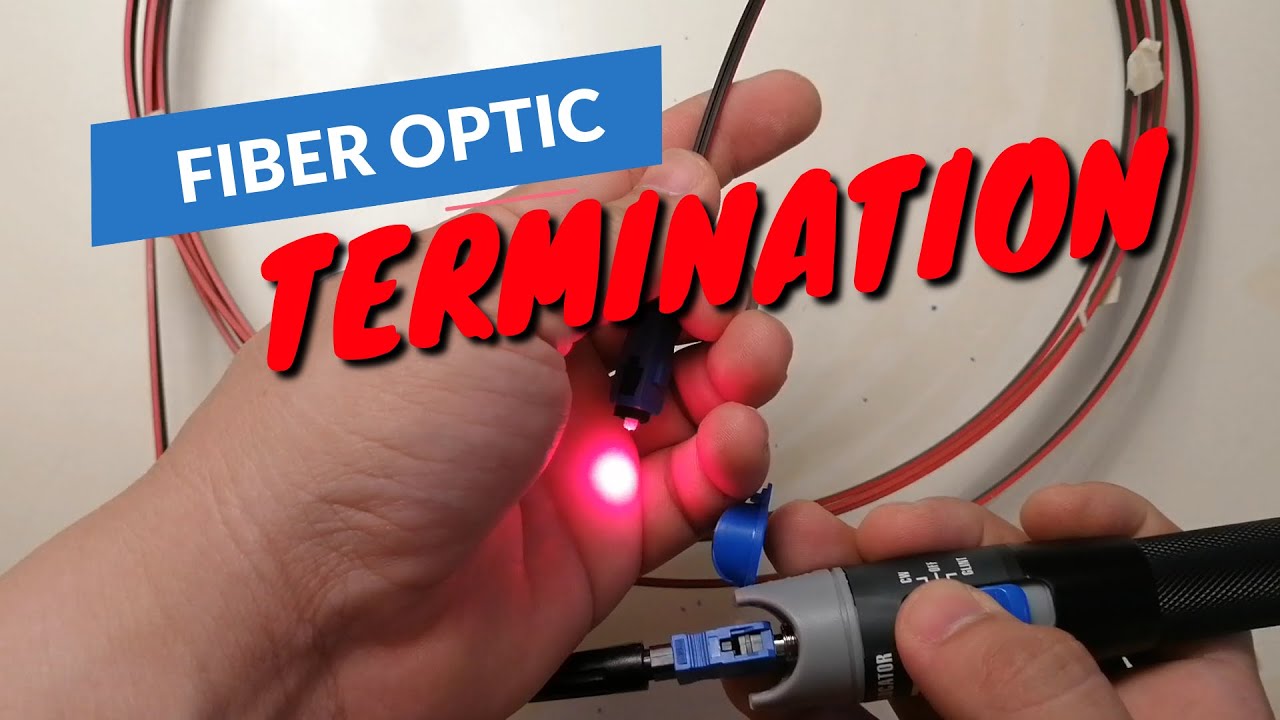 fiber optic termination (do it yourself) - YouTube