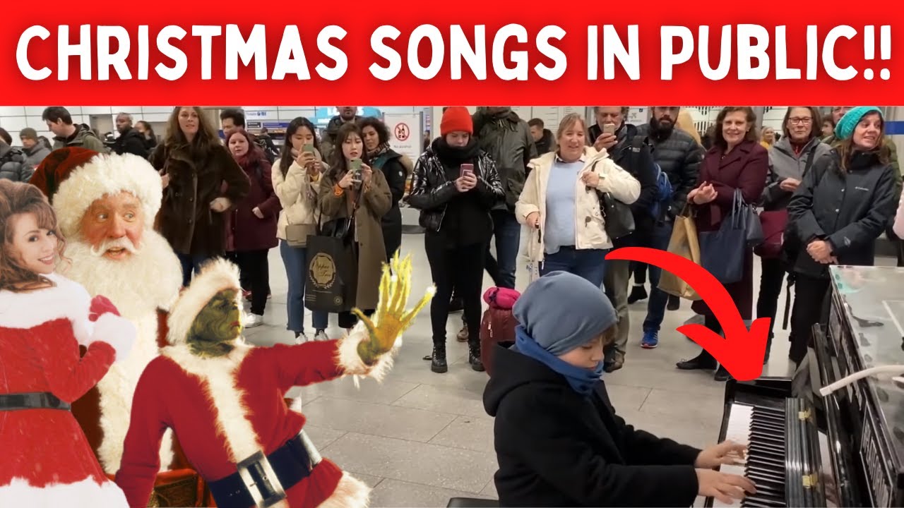 Top 5 Public Christmas Street Piano Performances (Massive Crowd ...