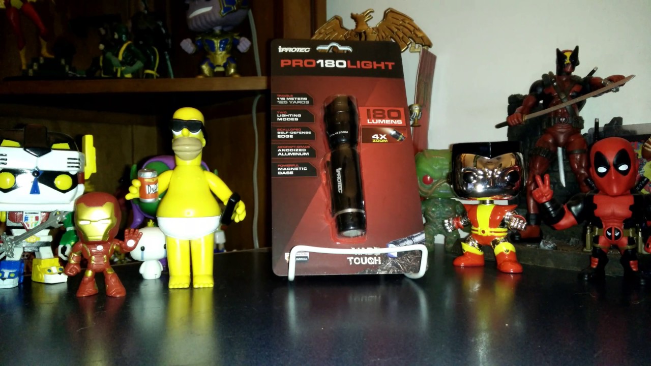 IPROTEC 180 LUMENS TATICAL FLASHLIGHT! - YouTube