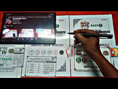 🇦🇪 Emirates Draw Easy 6 14/2/2025 This Lottery Officially Providing 7/2 ...