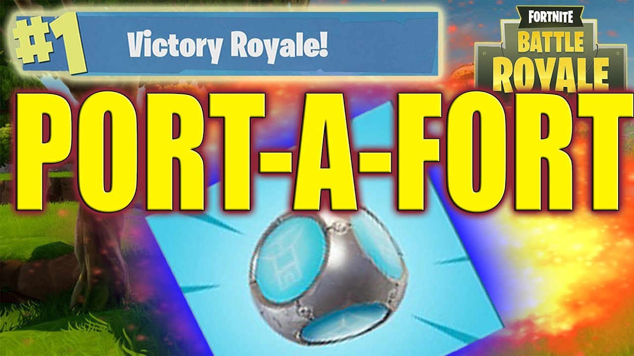 *NEW* Fortnite PORT-A-FORT Item Gameplay Details! - YouTube