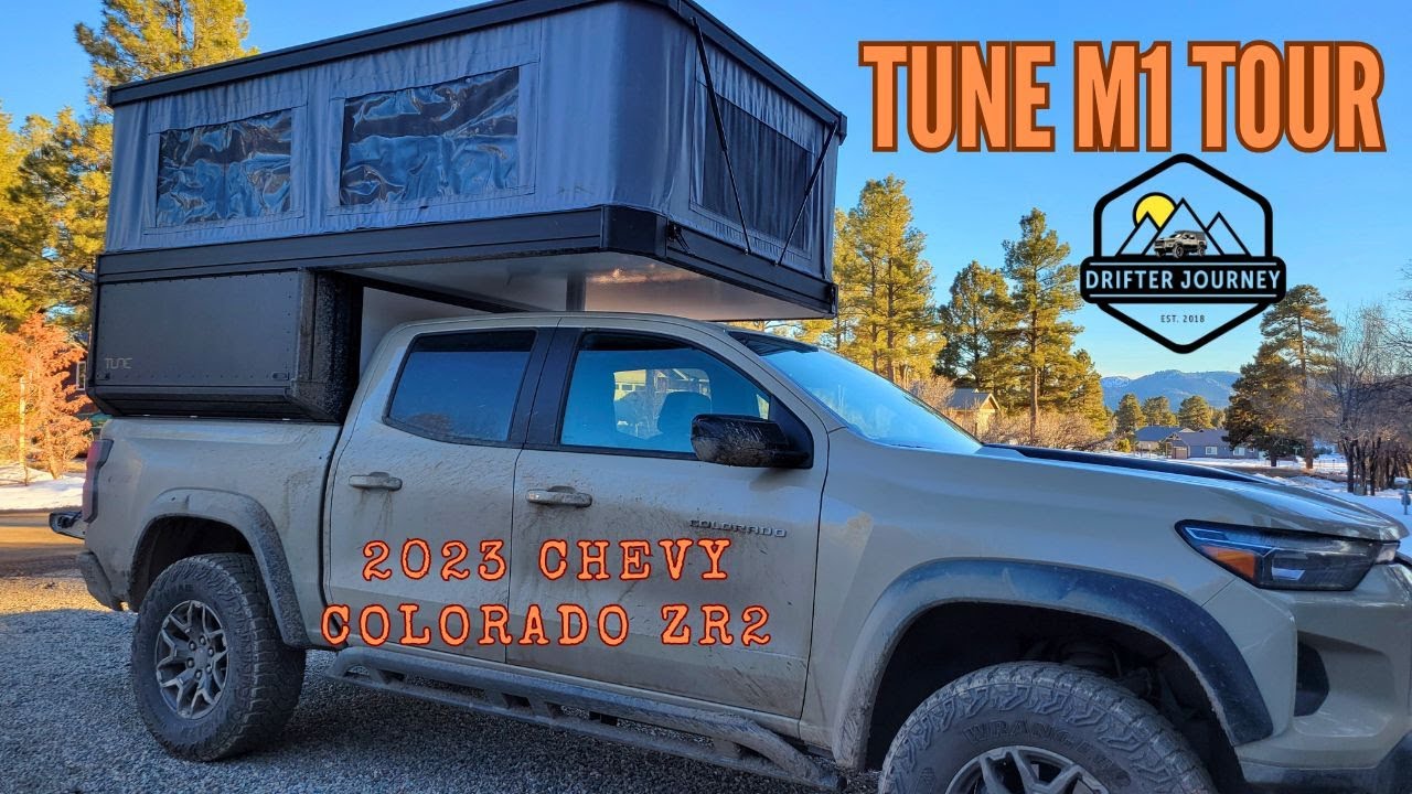 Tune M1 Truck Camper Tour on 2023 Chevy Colorado ZR2 - YouTube