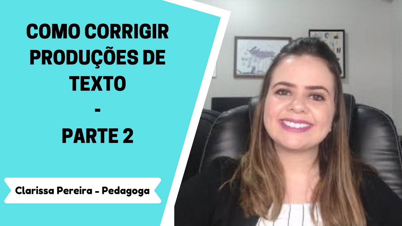 Como corrigir produções de texto? - YouTube