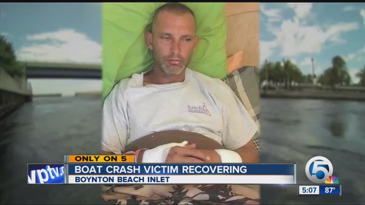 Boat crash victim recovering - YouTube