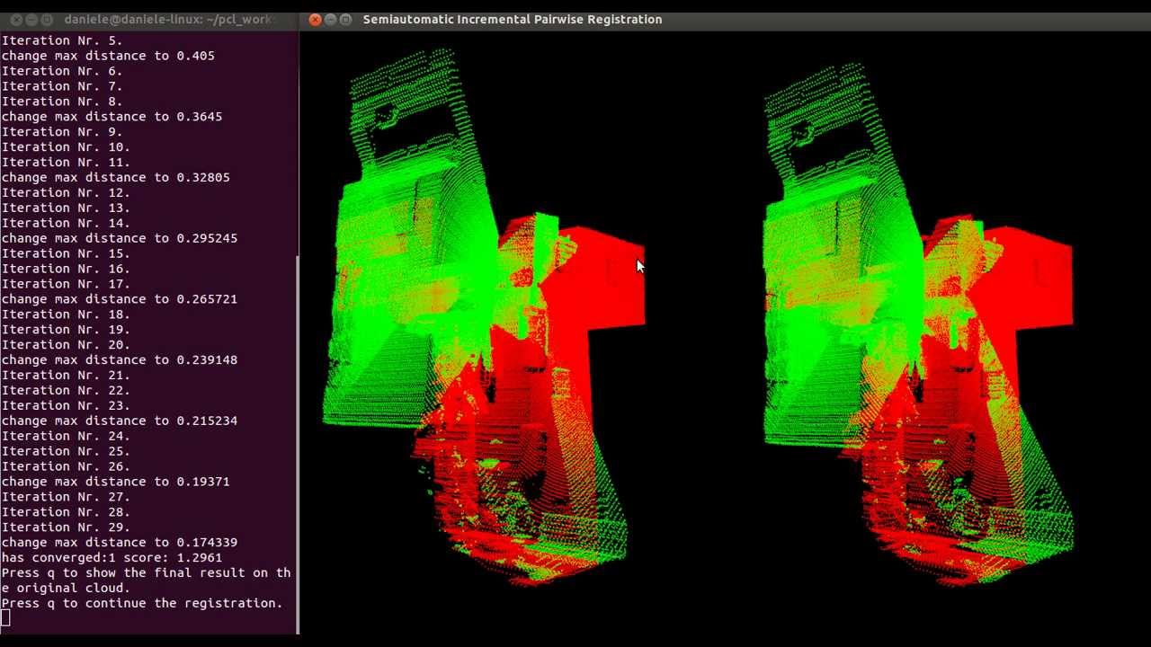 Point Clouds Registration With Initialization By Hand Youtube