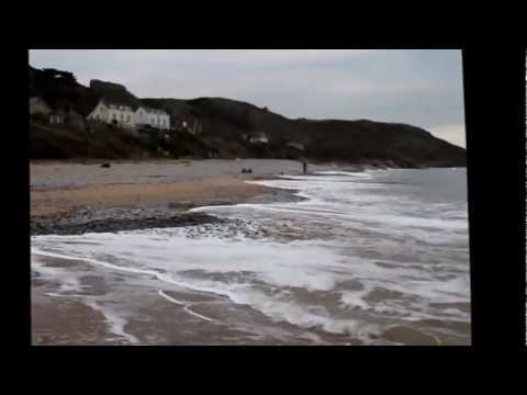 Horton Beach Gower 5 42min plaice,flounder and Bass Feb 13 - YouTube