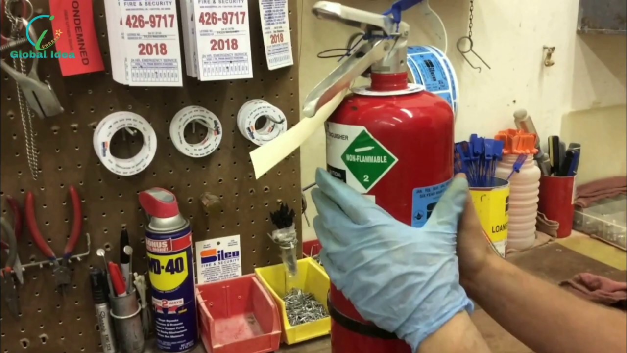 How To Use Fire Extinguisher. Fire Extinguisher Demonstration. - YouTube