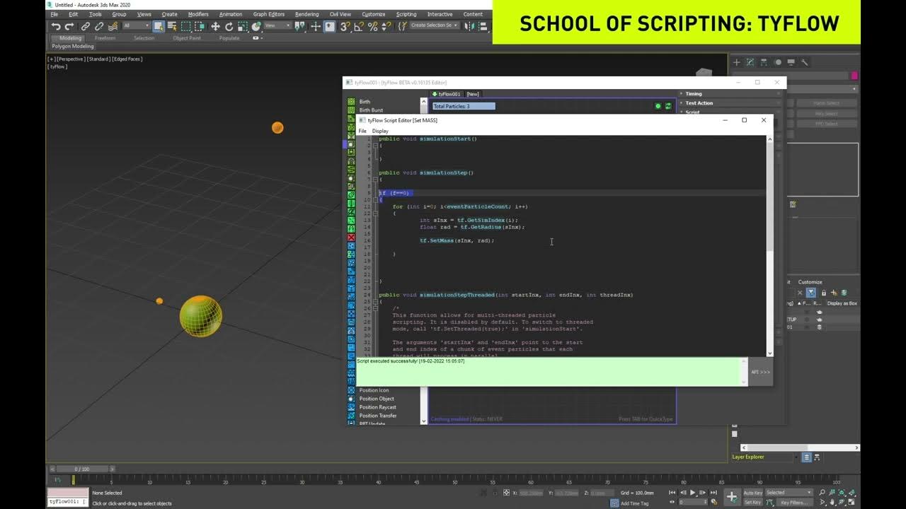 Script Gravity Tyflow 01 - YouTube