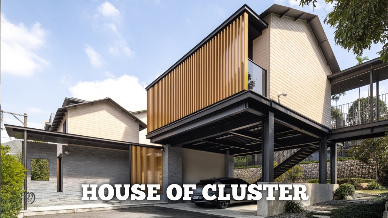 Cluster House Design Embracing Natural Topography - YouTube