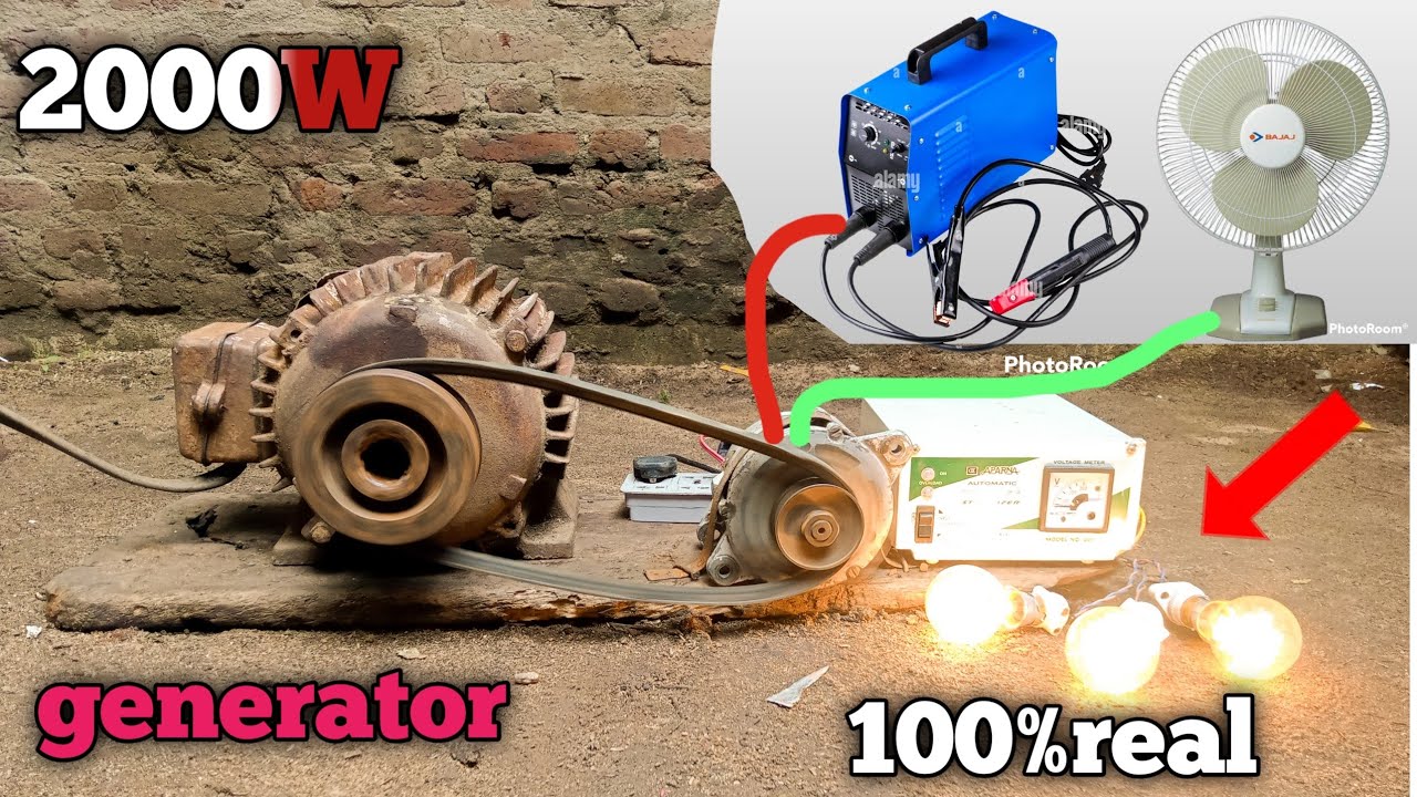How to make car alternator high power generator free energy💡 100%Real ...