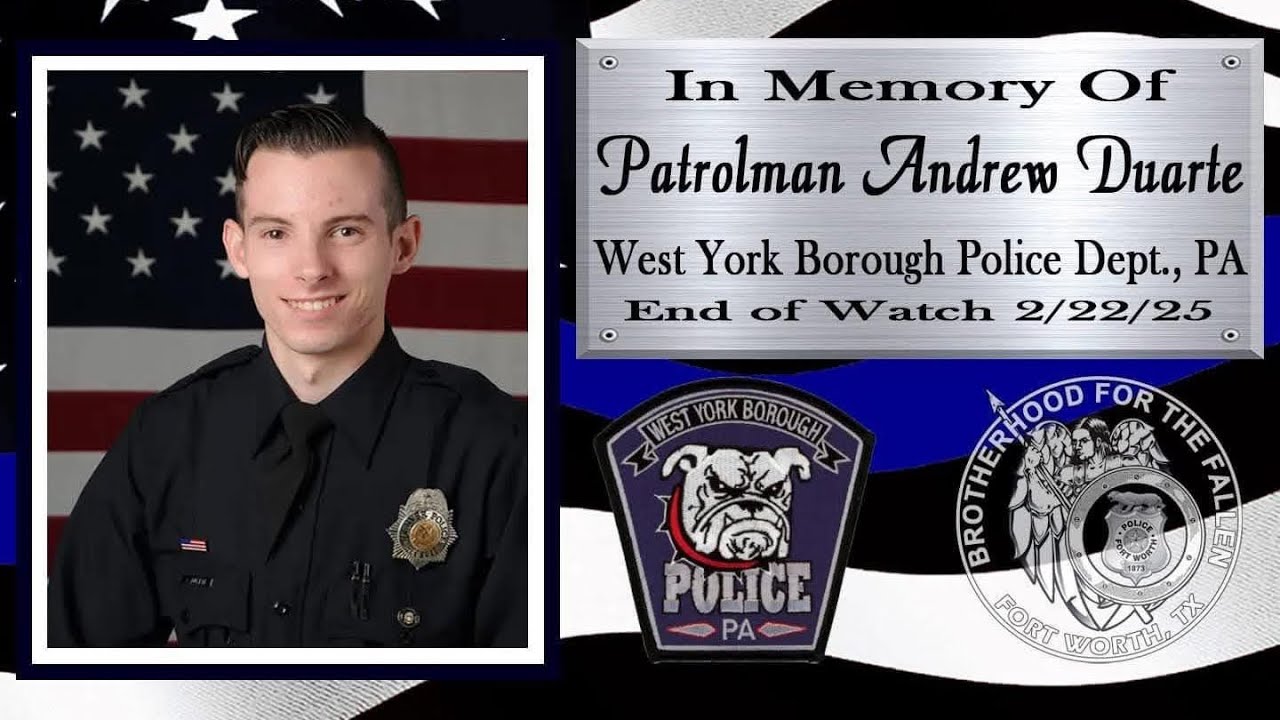 Funeral Procession for Fallen West York Borough Police Officer Andrew ...
