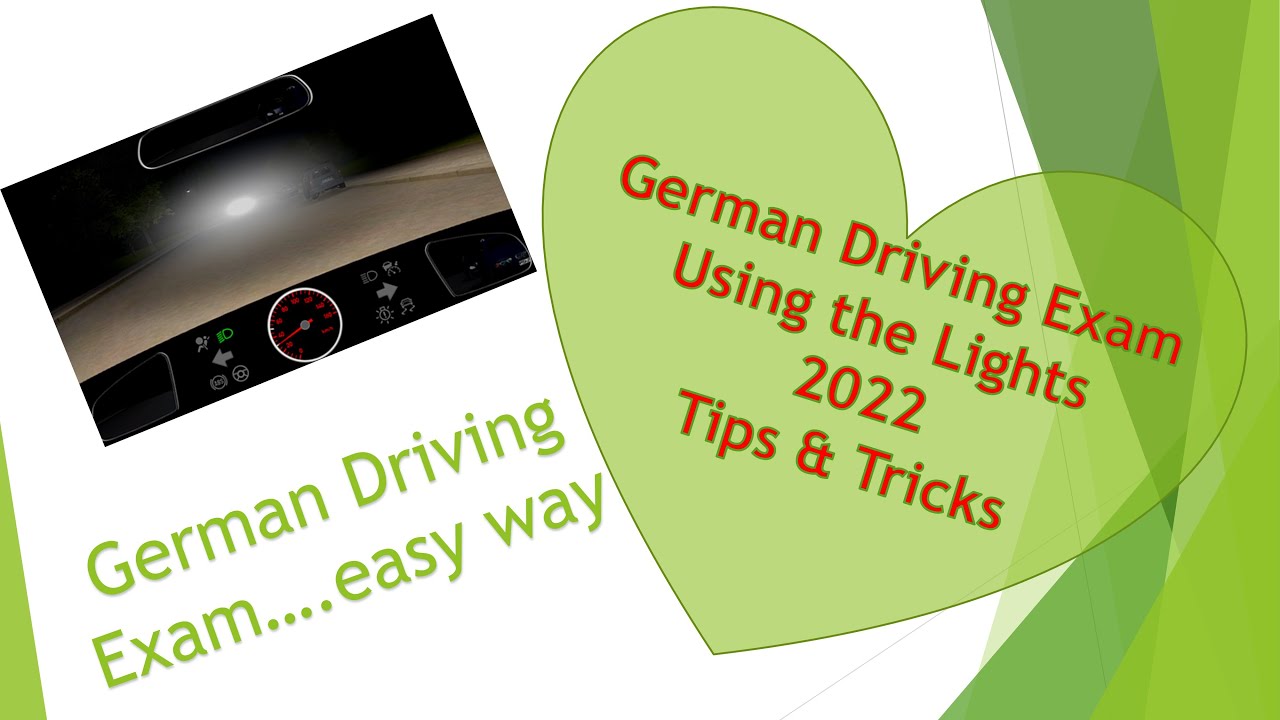 Using Lights | How to get Driving License in Germany |German Driving ...