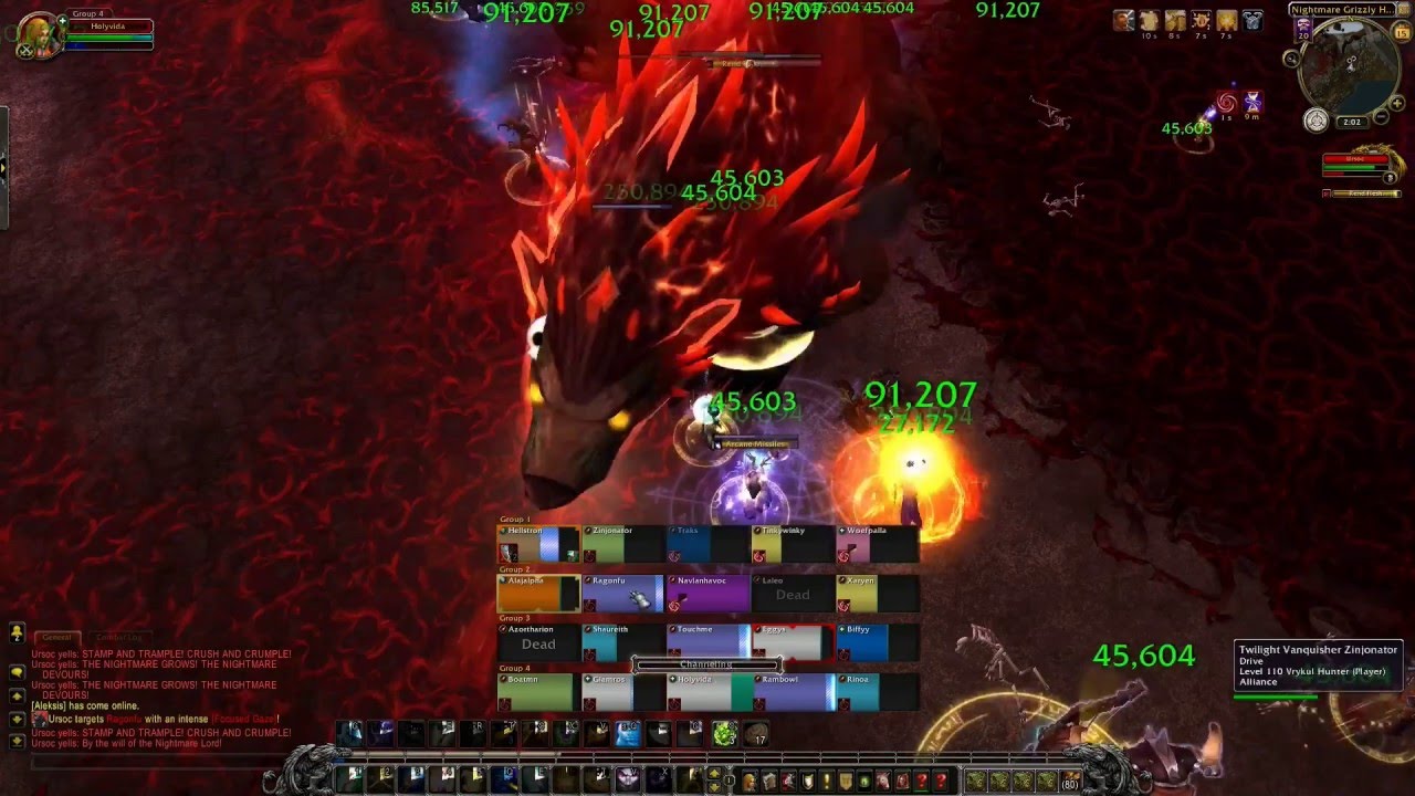 Ursoc Mythic Emerald Nightmare Legion Raid Testing Holy priest - YouTube