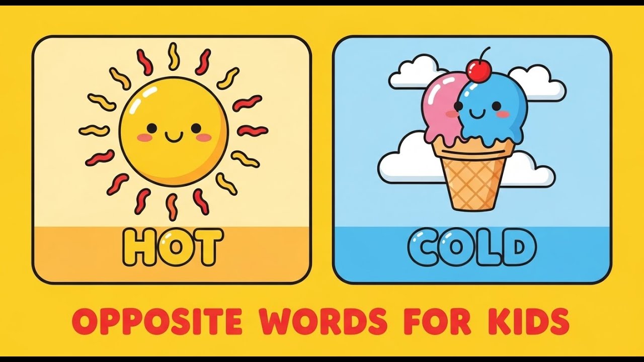 Opposite Words in English | Antonyms for Kids | Fun Educational Video ...