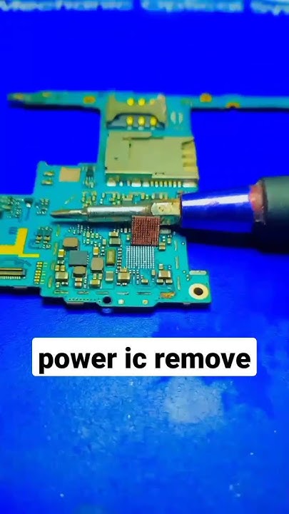 samsung mobile power ic remover #mobilerepair - YouTube