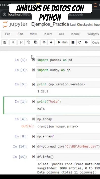 Análisis De Datos Python Phyton Programming Dataanalysis Youtube
