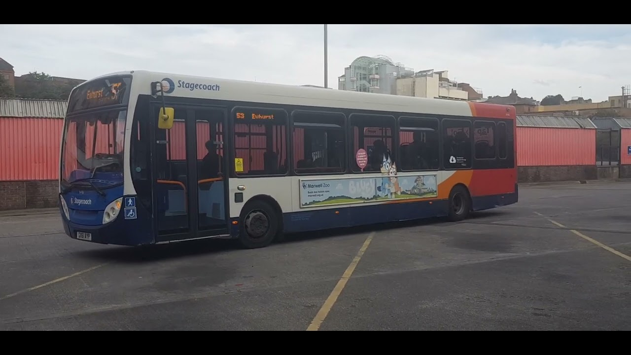 Here is the stagecoach bus 36436 on the number 53 in Guildford Friday ...