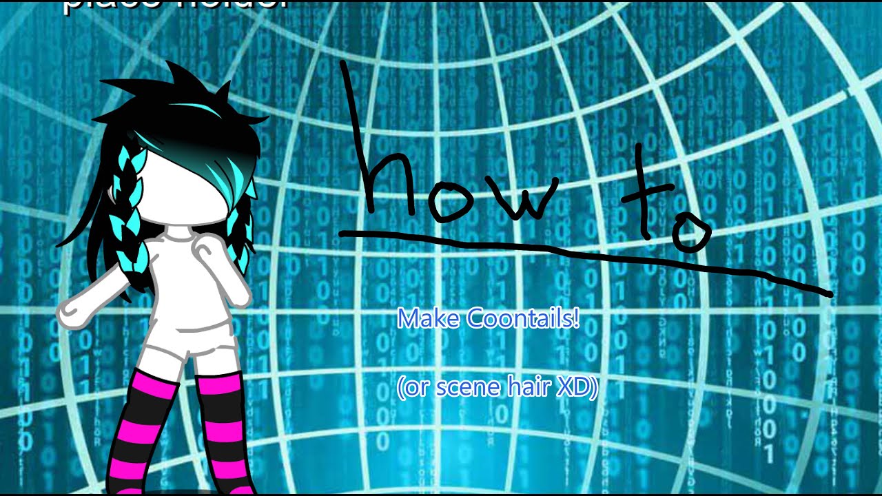 How to make Coontails (Scene hair) In gacha club!! || (No credits ...