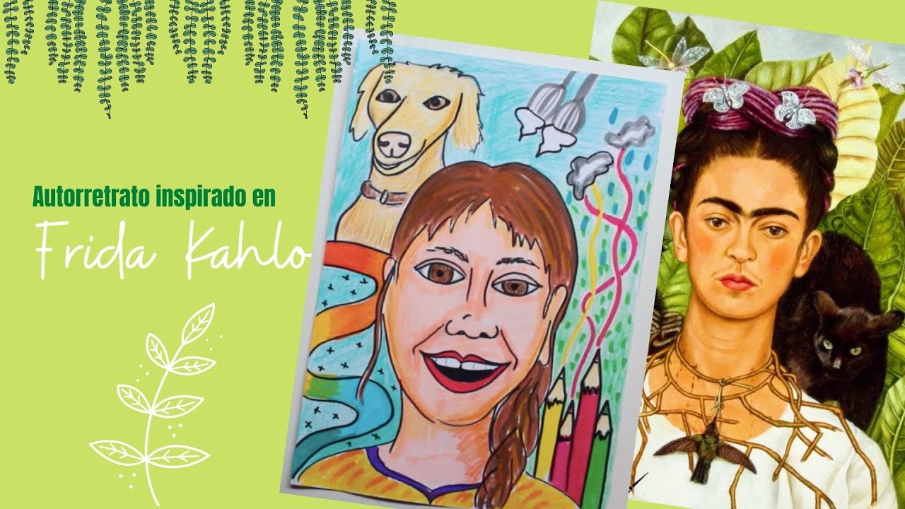 AUTORRETRATO inspirado en FRIDA KAHLO - YouTube