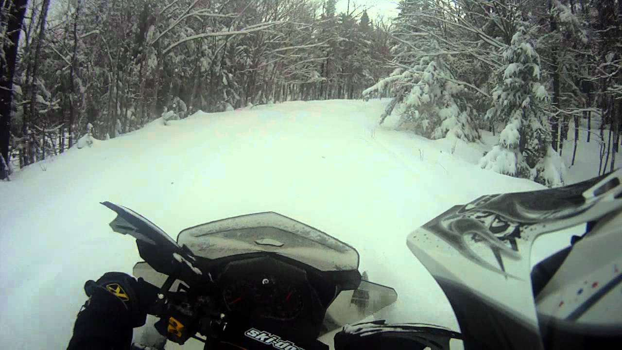 2/25/2012... FRESH POWDER! 1st tracks up to old radar base, East haven ...