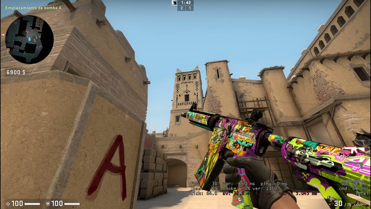 M4A4 IN LIVING COLOR FIELD TESTED 0,29 - YouTube