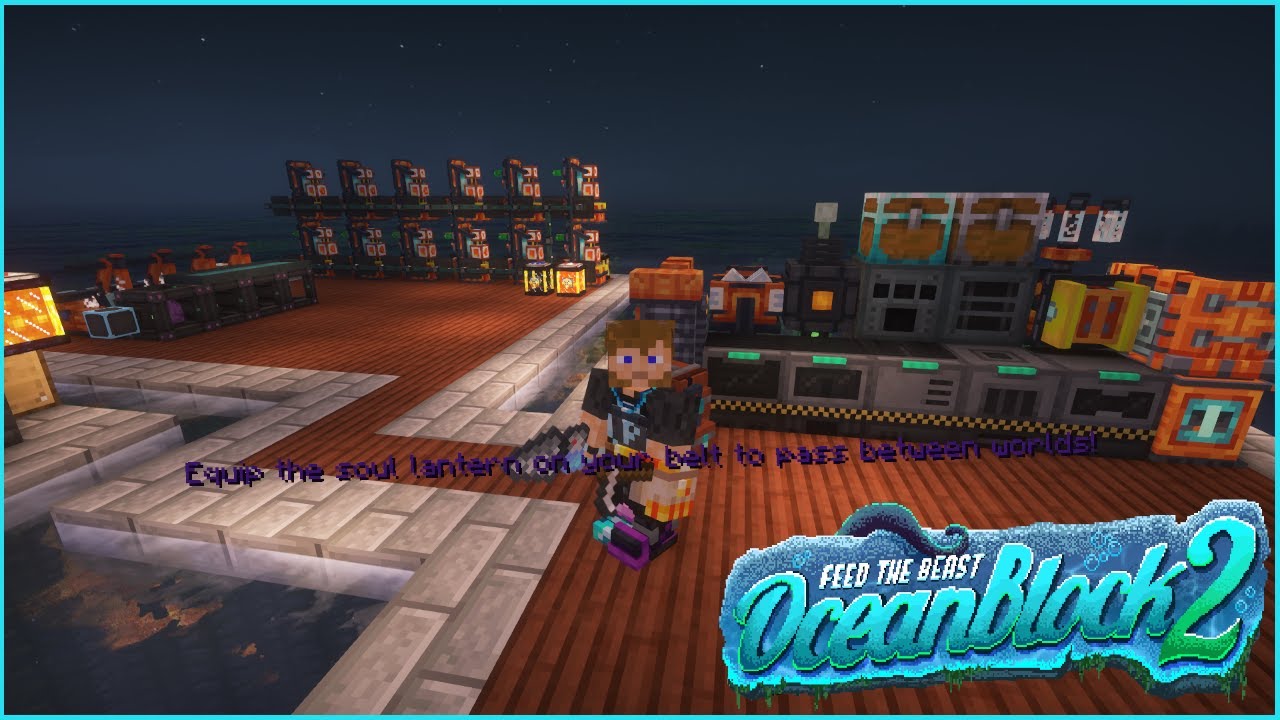FTB OceanBlock 2 - Ep 13 - Steaming Ahead Completed! - YouTube