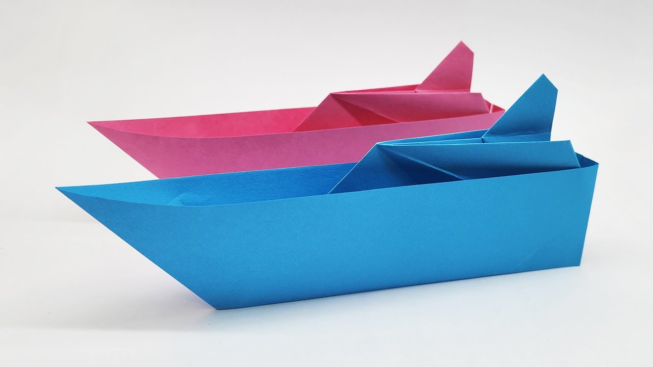 How to Make a Paper Boat that Floats | Fold a Paper Boat | Origami Boat ...