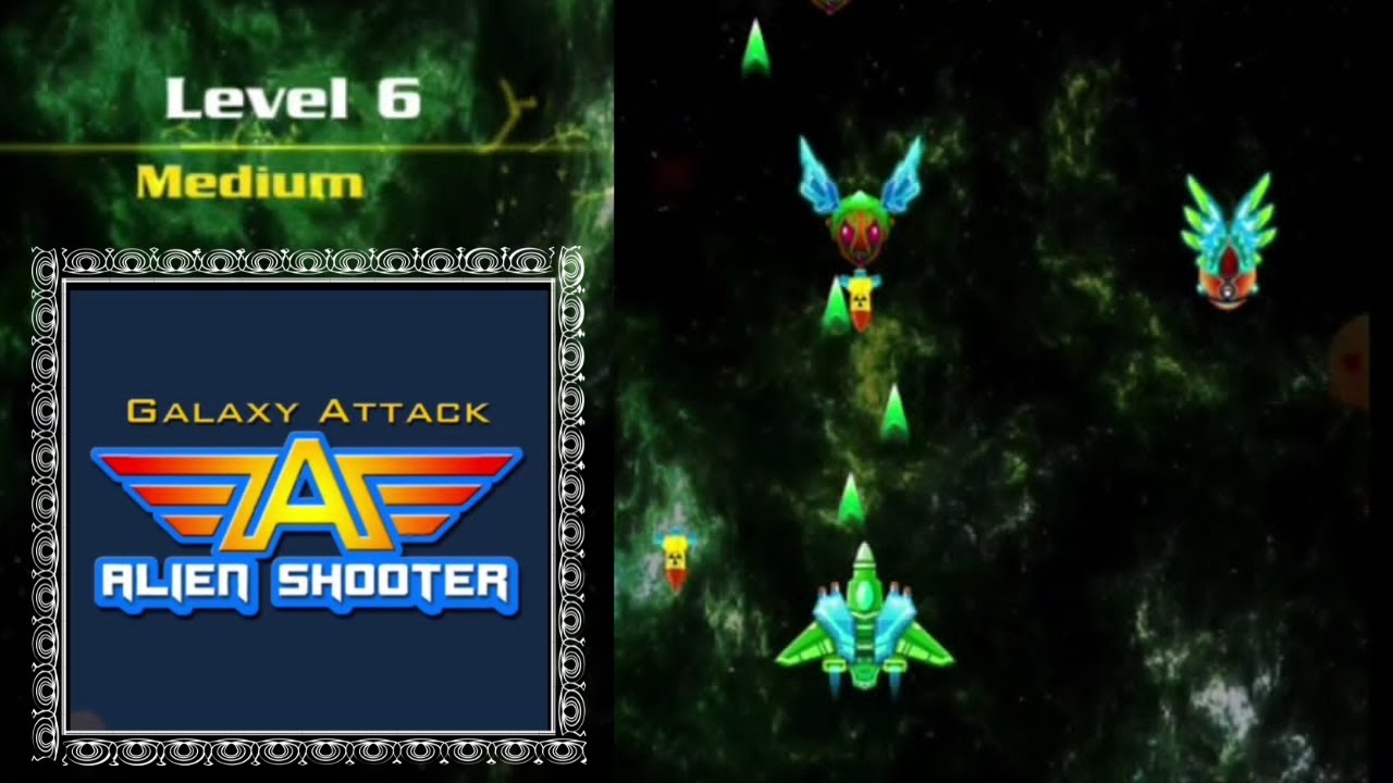 Alien shooter level 6|alien shooter |galaxy attacks |games - YouTube