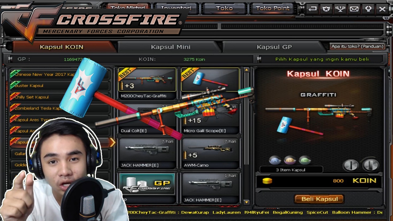MUTER KAPSUL GRAFFITI - Crossfire Indonesia - YouTube