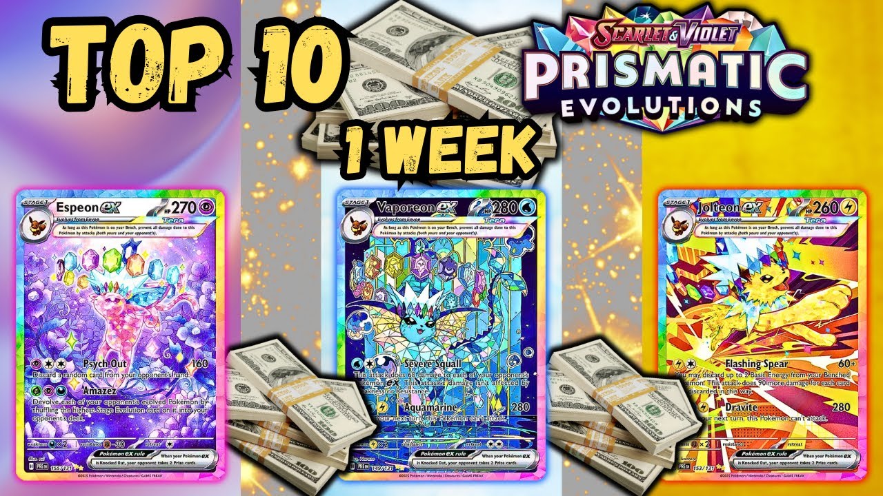 The MOST Expensive Pokemon Cards From Pokemon Prismatic Evolutions ...