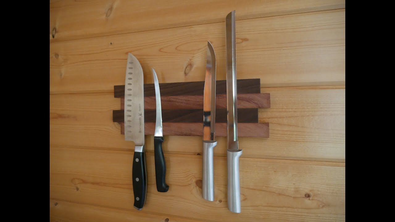 Make a "Floating Knife" Holder For Your Kitchen - YouTube