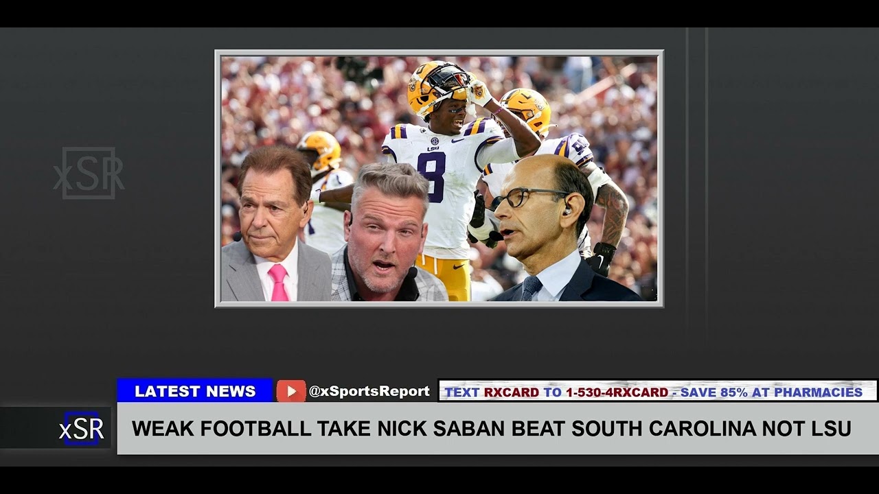 Weak Football Take Nick Saban Beat South Carolina Not Lsu - YouTube