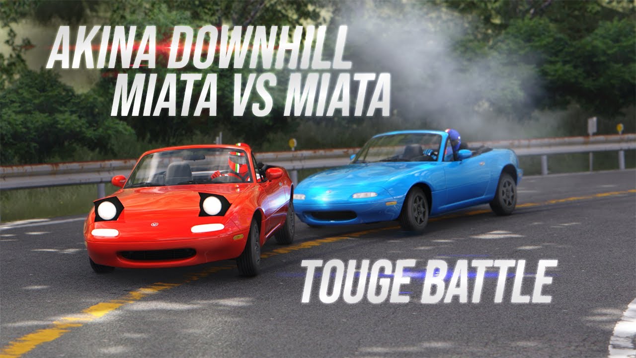 Akina Downhill Miata Touge Battle | Assetto Corsa with Pure + AEGIS ...