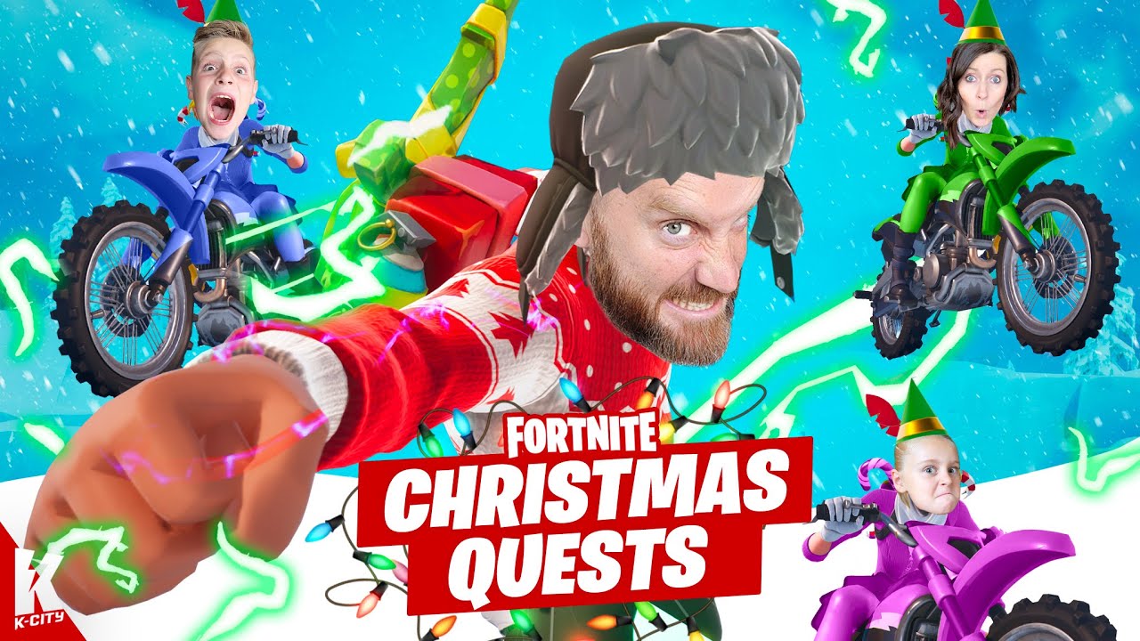 Fortnite is FROZEN! (K-City Christmas Quests) - YouTube