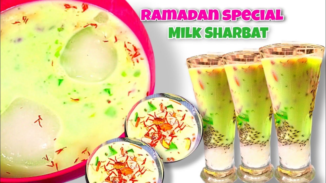 Summer special milk sherbat - YouTube