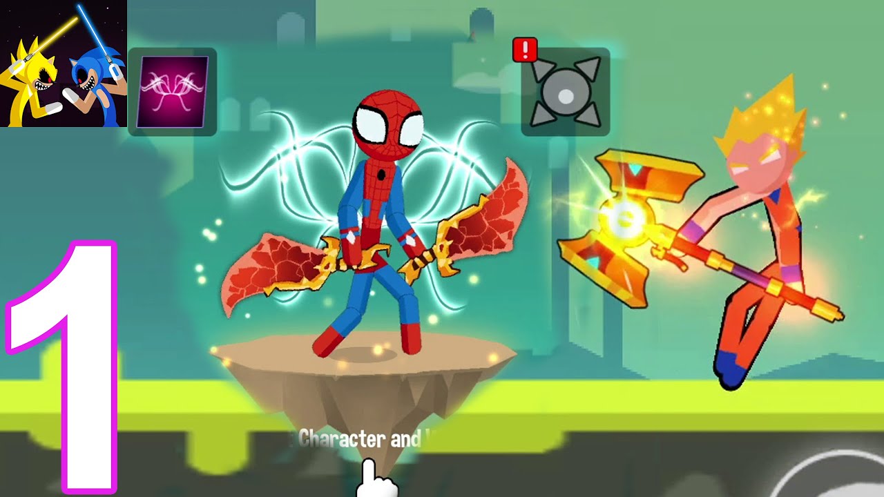 Spider Stickman Supreme - Stick Fight - Gameplay Walkthrough Part 1 ...