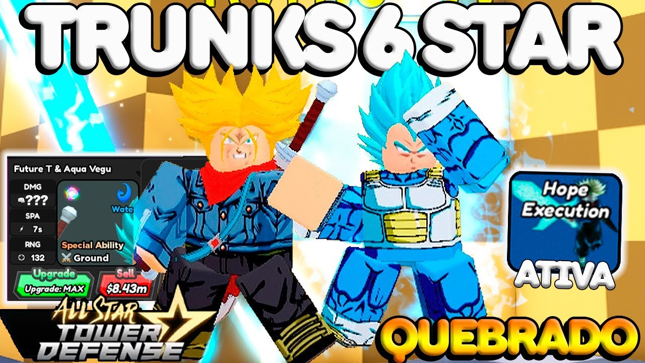 NOVO TRUNKS 6 STAR NO INFINITE MODE ALL STAR TOWER DEFENSE - YouTube