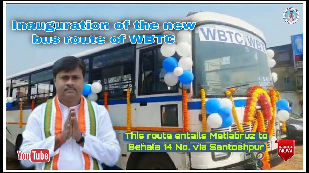 Inauguration of the new bus route of WBTC, entails from Metiabruz to ...