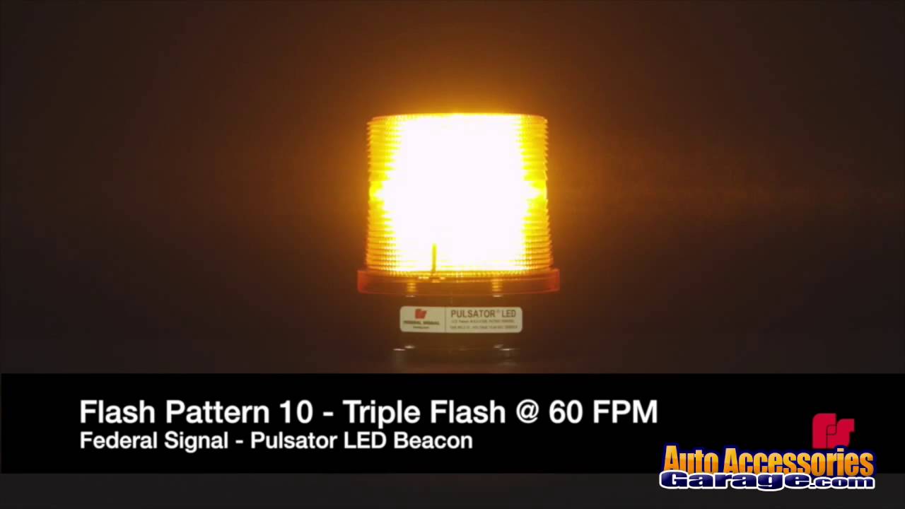 Federal Signal Pulsator LED Beacon - YouTube
