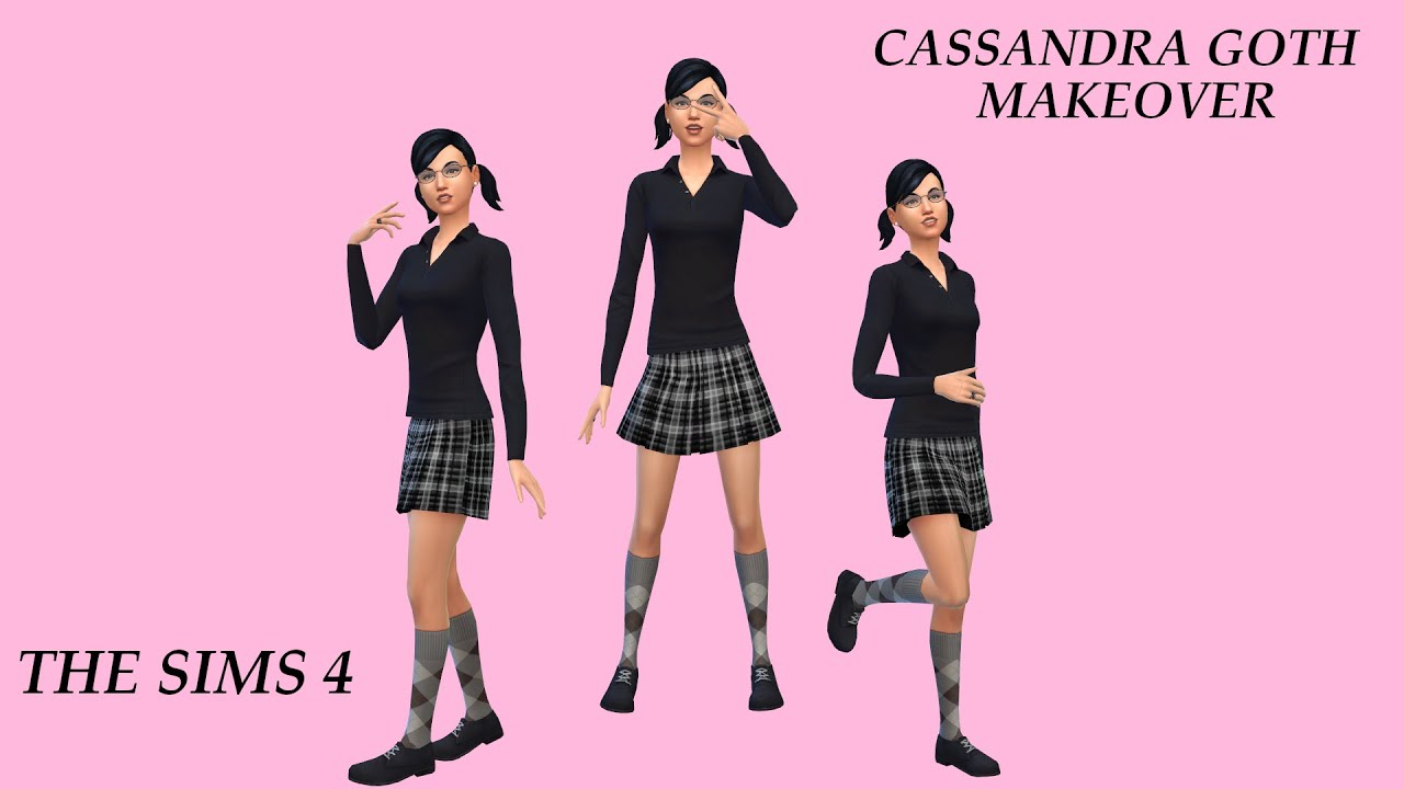 The Sims 4 - Cassandra Goth Makeover - YouTube