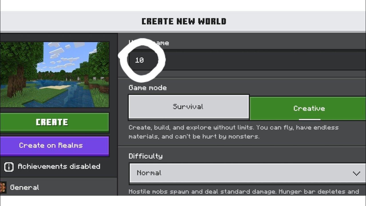 Minecraft Create New World 10 game play #viral #video - YouTube