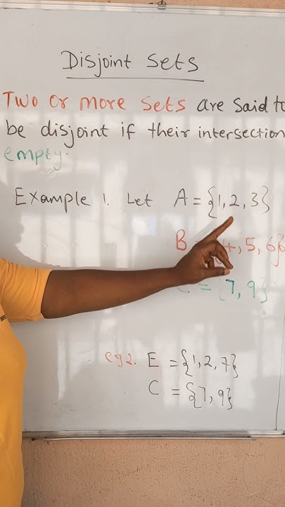 Disjoint Sets - YouTube