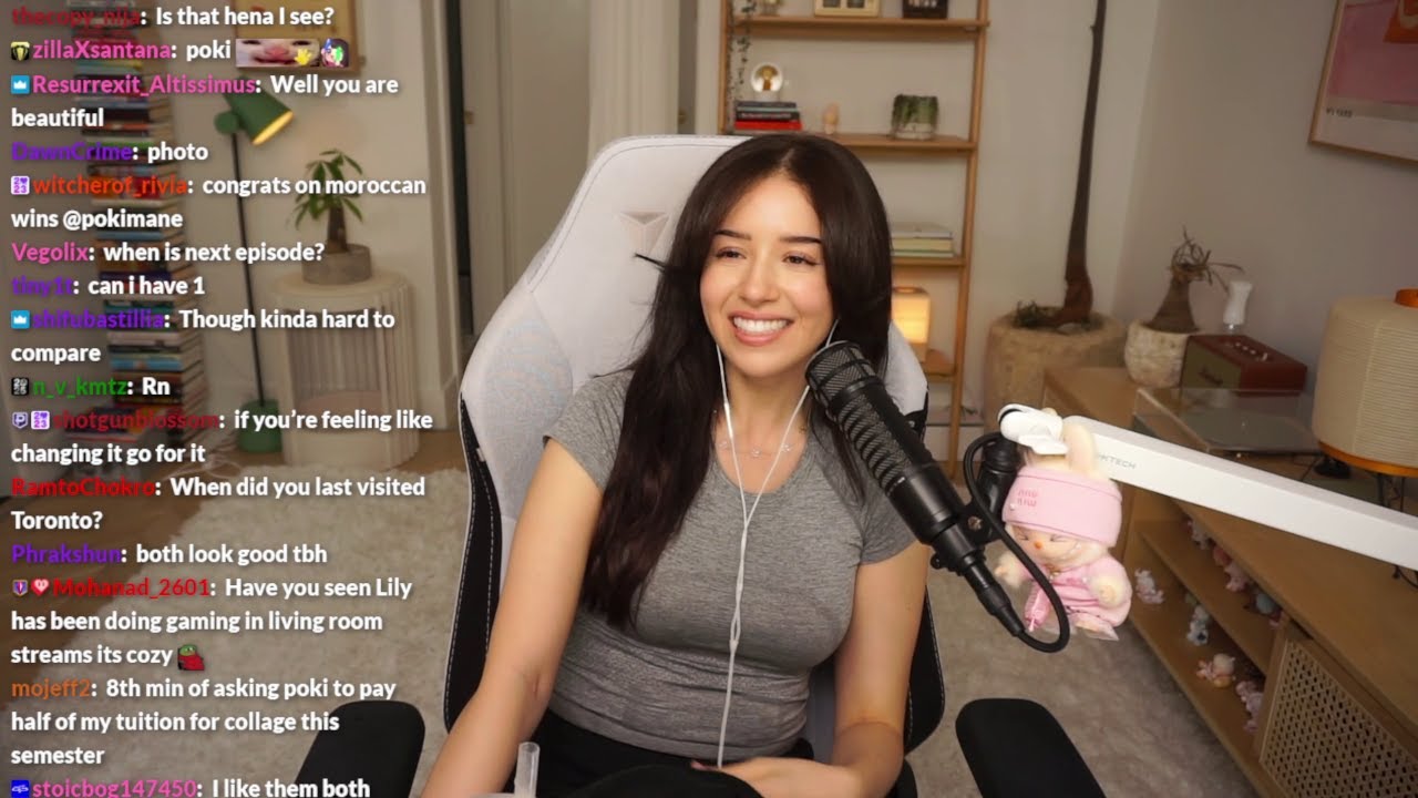 [1-5-25] pokimane - chat said keep the long bangs so i'm keeping the ...