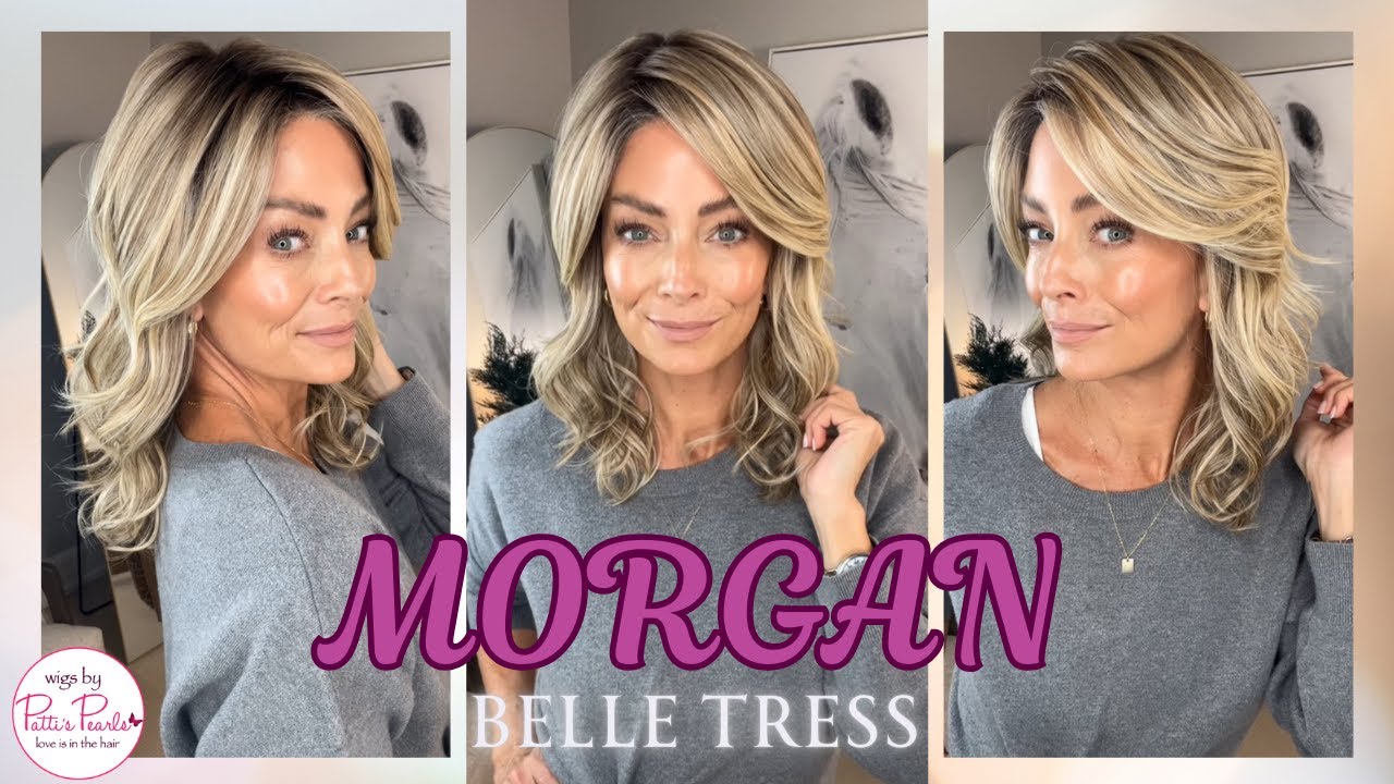 MORGAN by Belle Tress in Raw Sugar Blonde-R | Wig Review | WigsByPattisPearls.com - YouTube