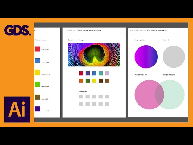 Using Colour Swatches Pantone's Gradients & more Ep6/19 [Adobe ...