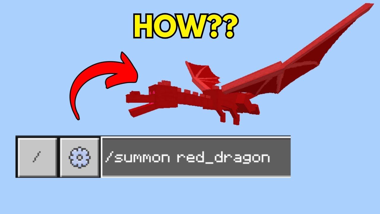 How to Summon Red Dragon in Minecraft Bedrock! - YouTube