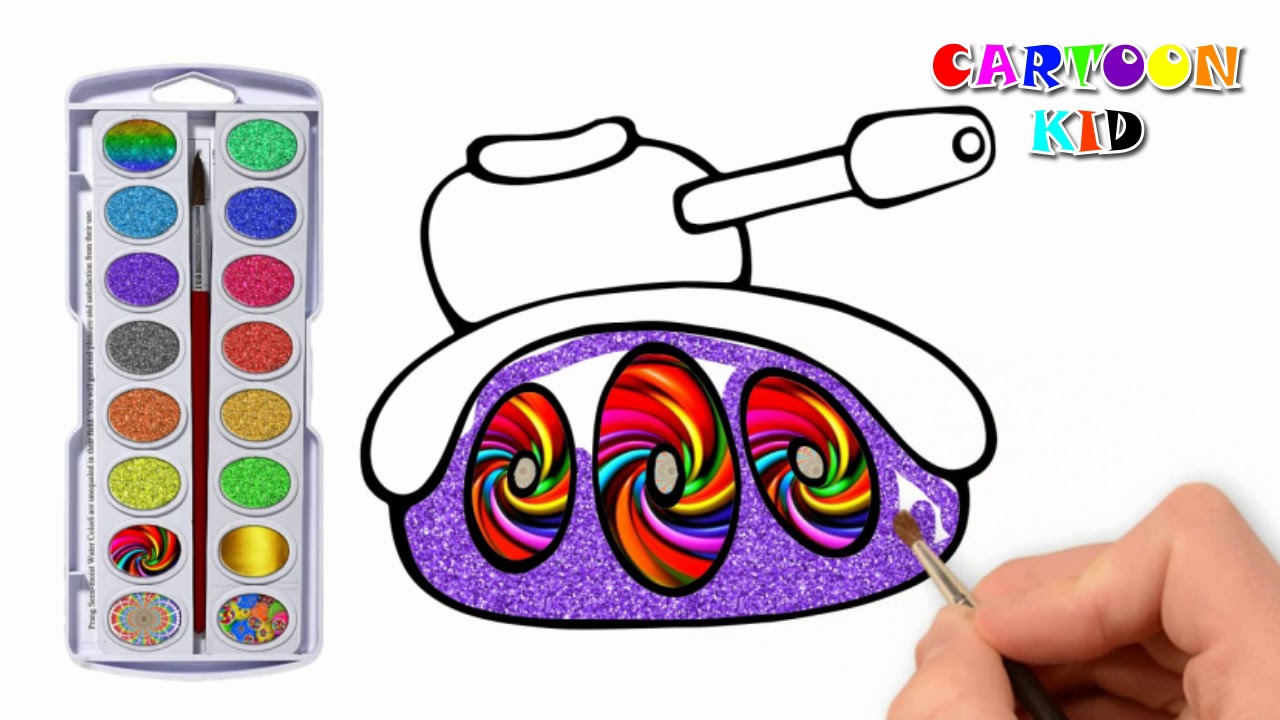 Leaning Drawing for kids Tanks Materials Picture Coloring with cartoon ...