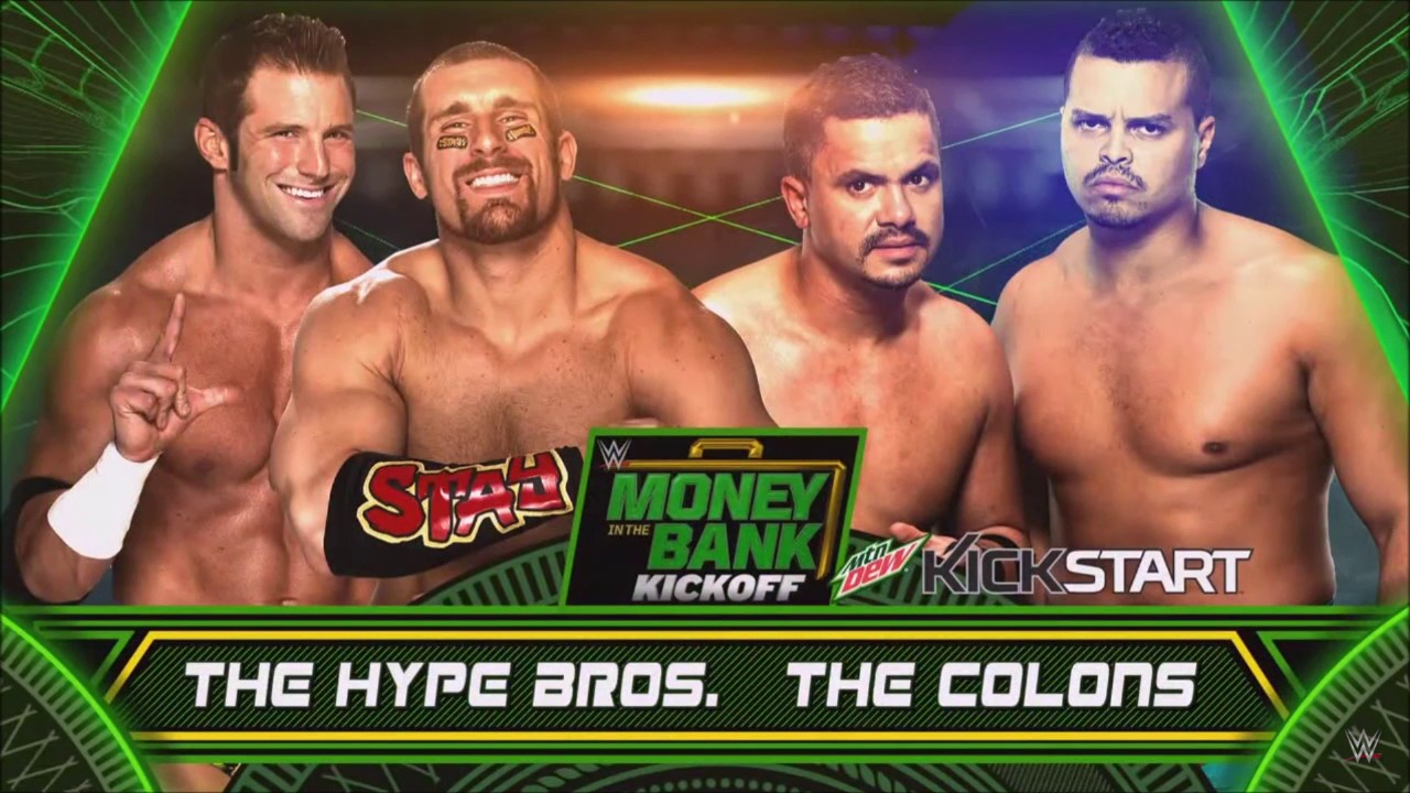 WWE Money In The Bank 2017: The Hype Bros vs. The Colons (Kickoff Match ...