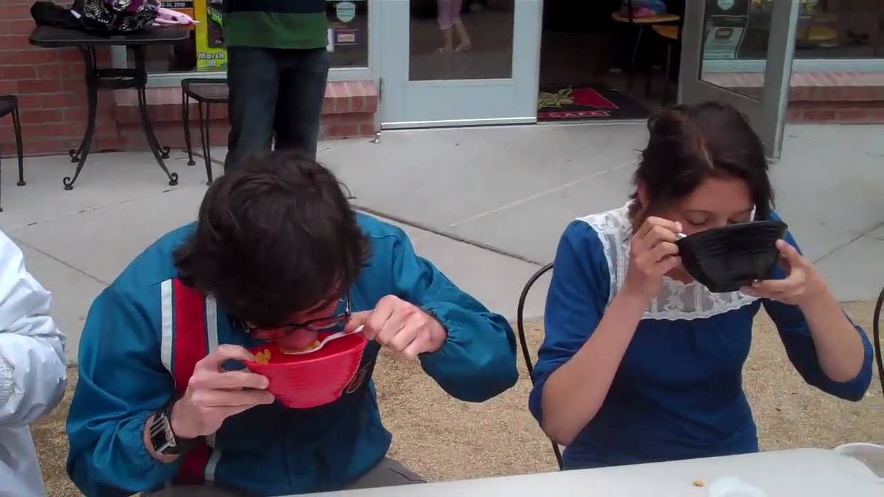 National Cereal Day Cereal Eating Contest Hosted By The Cere - YouTube