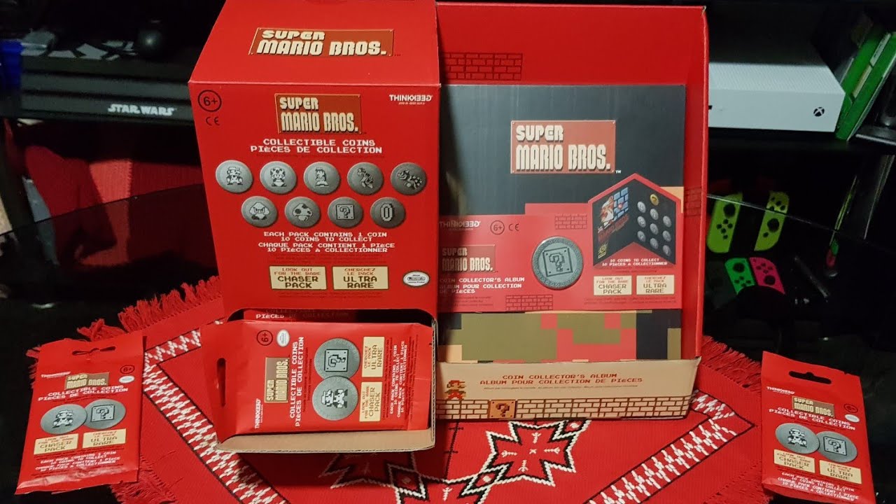 Opening Super Mario Bros Collectible Coins Blind Bags - YouTube
